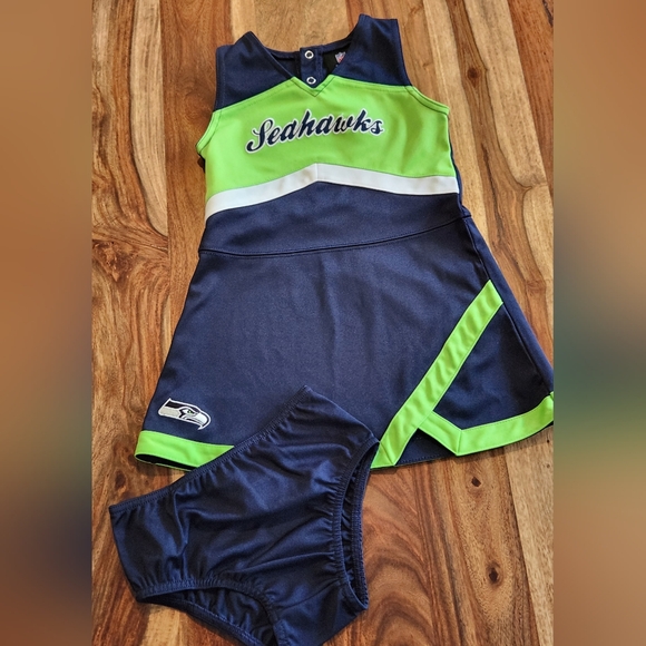 NFL | Dresses | Nfl Seattle Seahawks Little Girls Cheer Captain Jumper ...